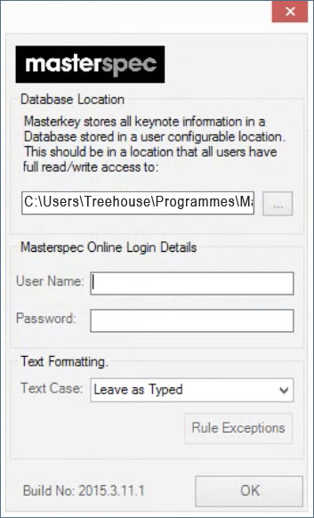 MasterKey for Revit - Installation and Logging In - Masterspec
